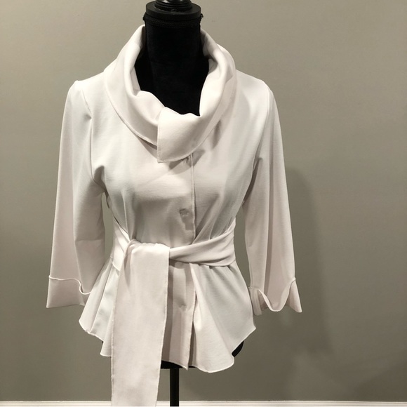 Luii | Jackets & Coats | White Knit Jacket | Poshmark